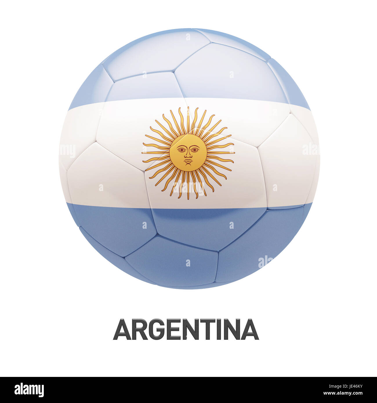 3d soccer ball argentina flag hi-res stock photography and images - Alamy