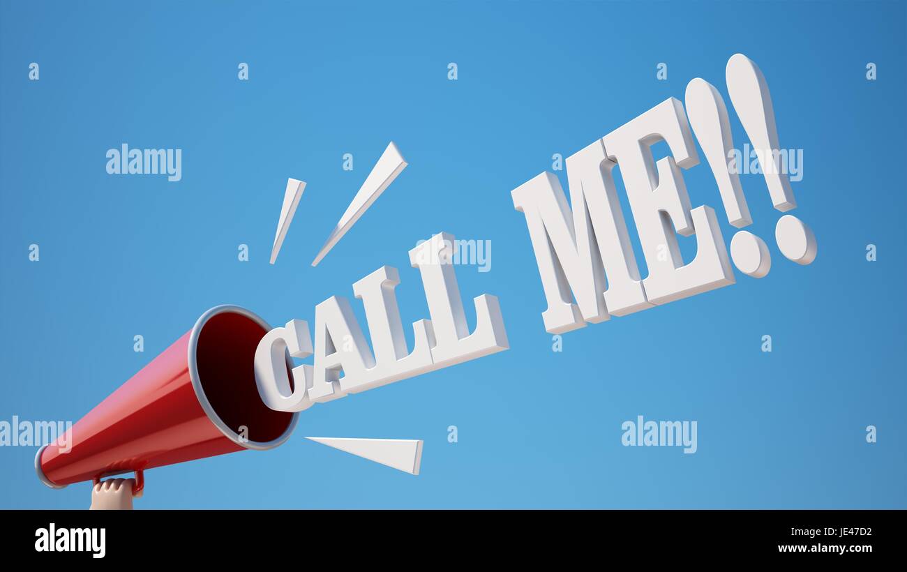 High Resolution Call me Concept Stock Photo - Alamy