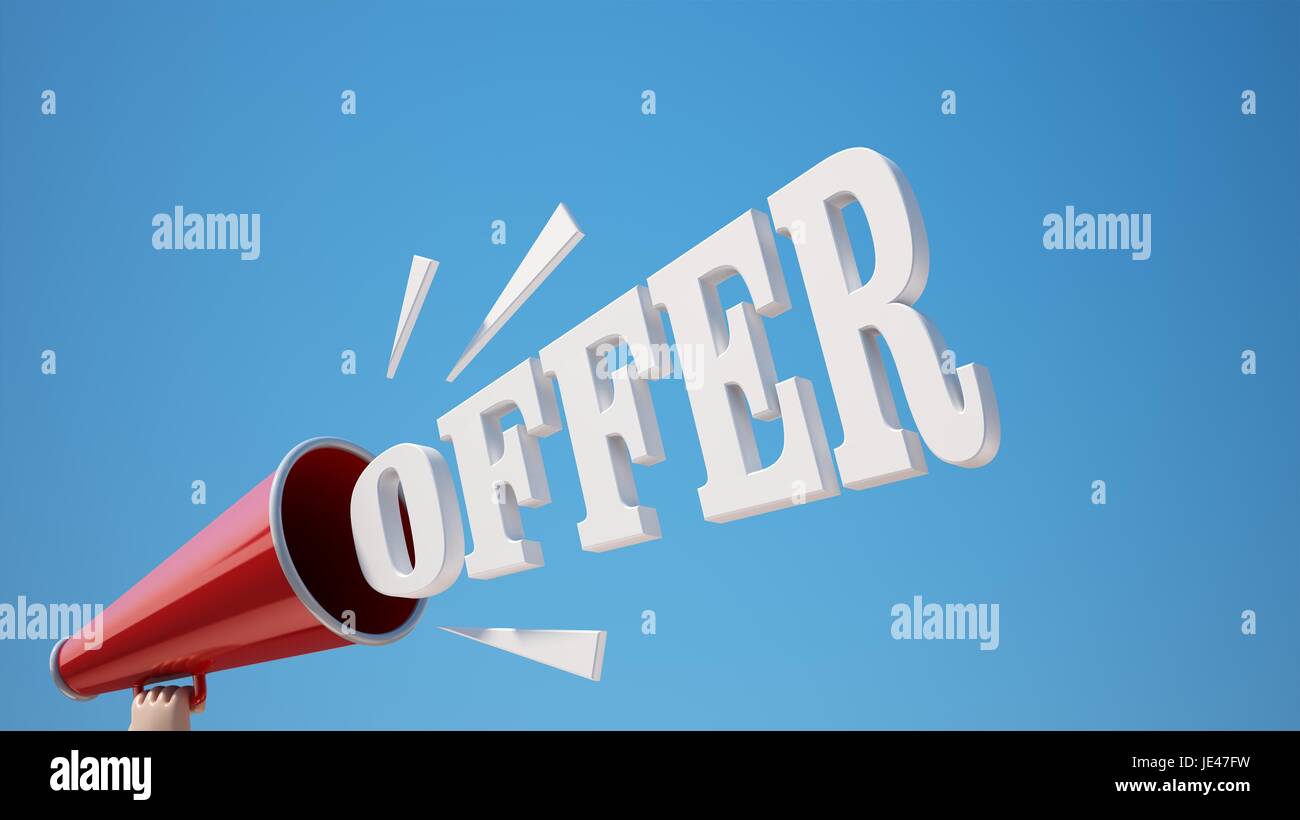 High Resolution Offer Concept Stock Photo - Alamy