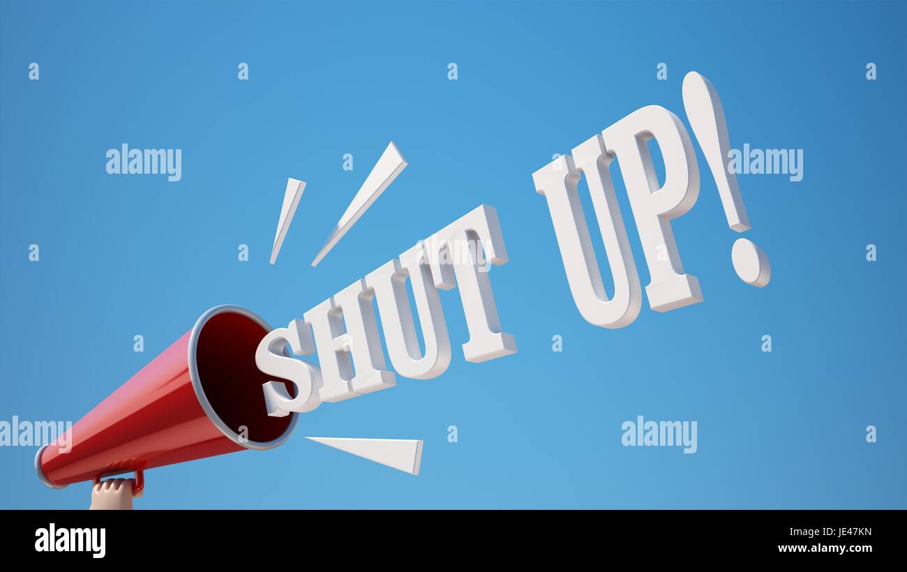 High Reolution Shut Up Concept Stock Photo - Alamy