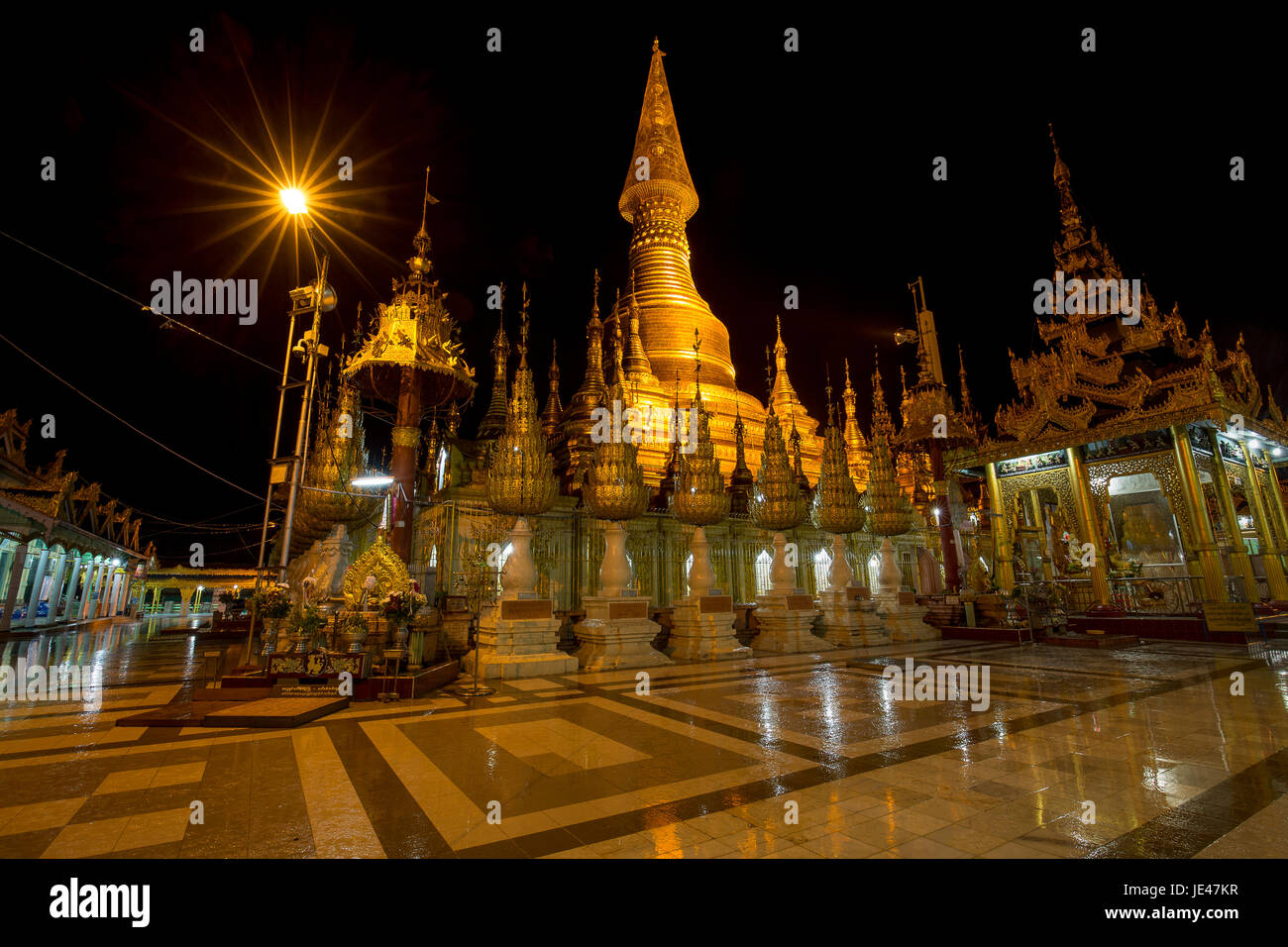 Shwe San Daw pagoda Pyay Myanmar Burma pagoda temple in Myanmar Stock ...