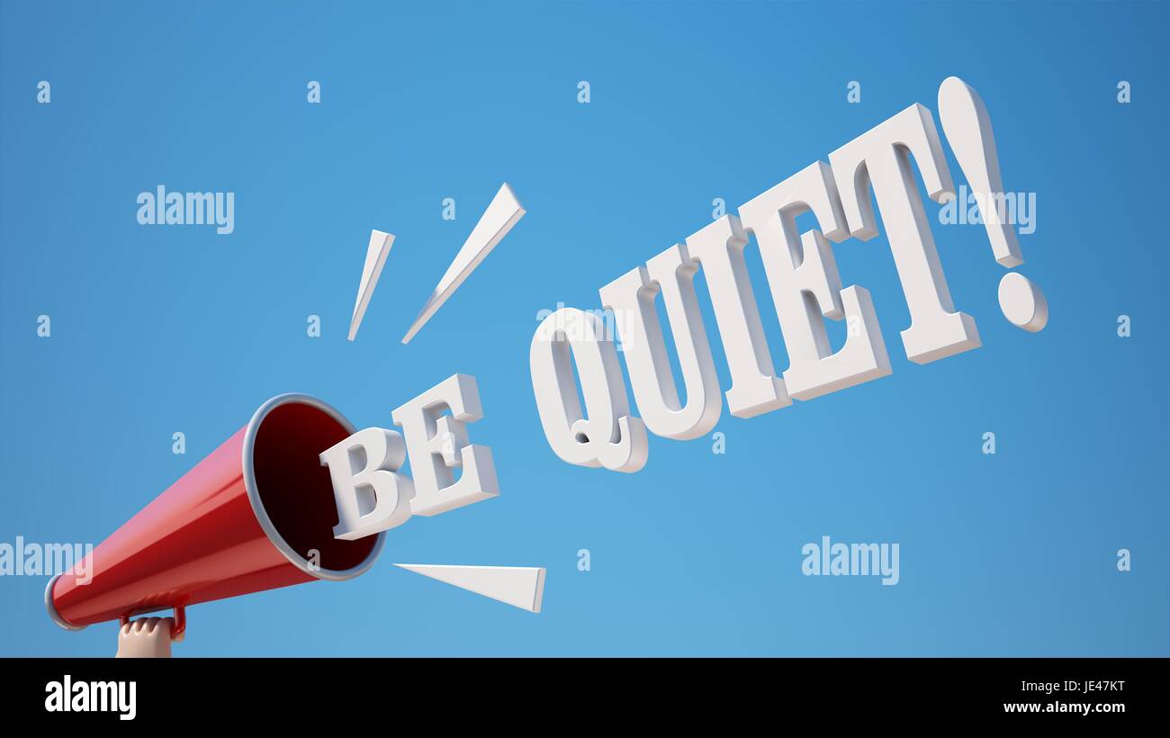 High Resolution Be quiet Concept Stock Photo - Alamy