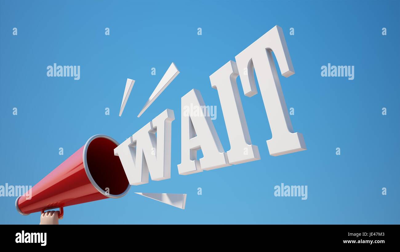 High Resolution Wait Concept Stock Photo - Alamy