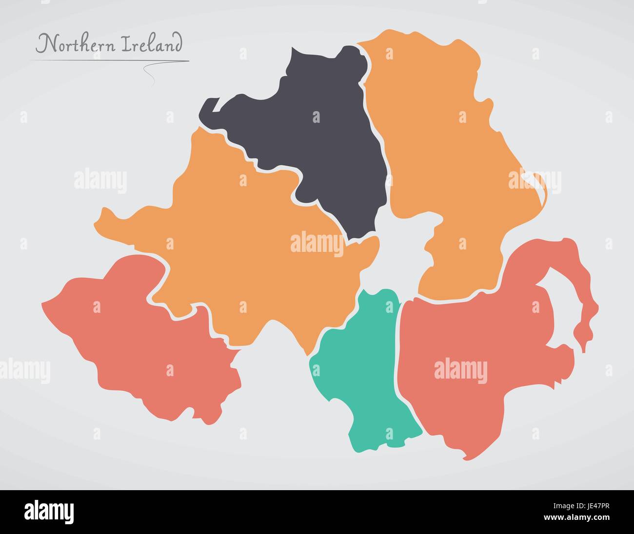 Map of ireland provinces Stock Vector Images - Alamy