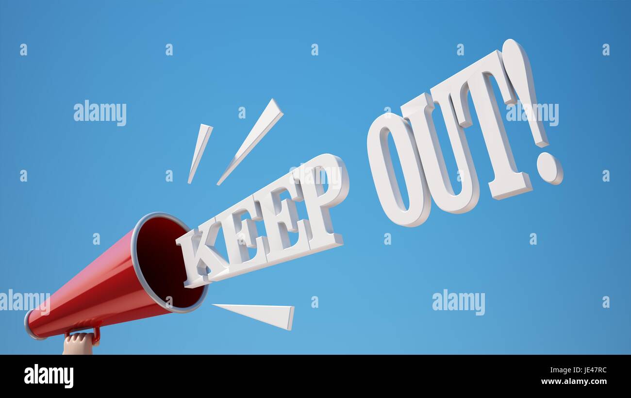 High Resolution Keep out Concept Stock Photo - Alamy