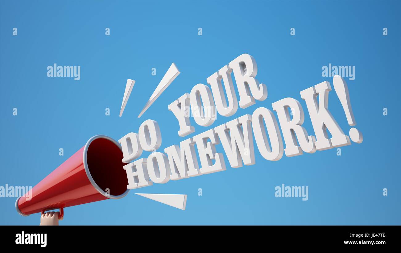High Resolution Homework Concept Stock Photo - Alamy