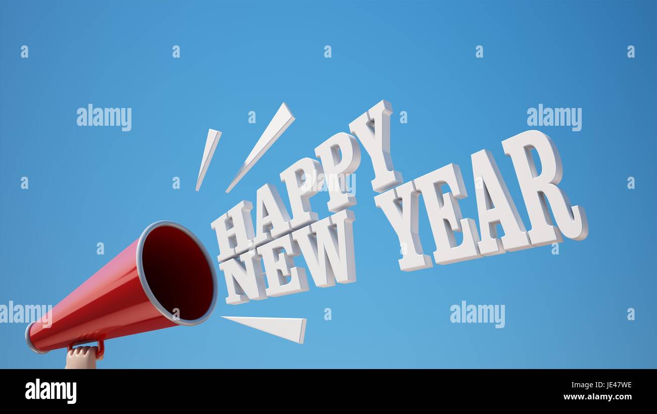 High Resolution Happy New Year Concept Stock Photo - Alamy