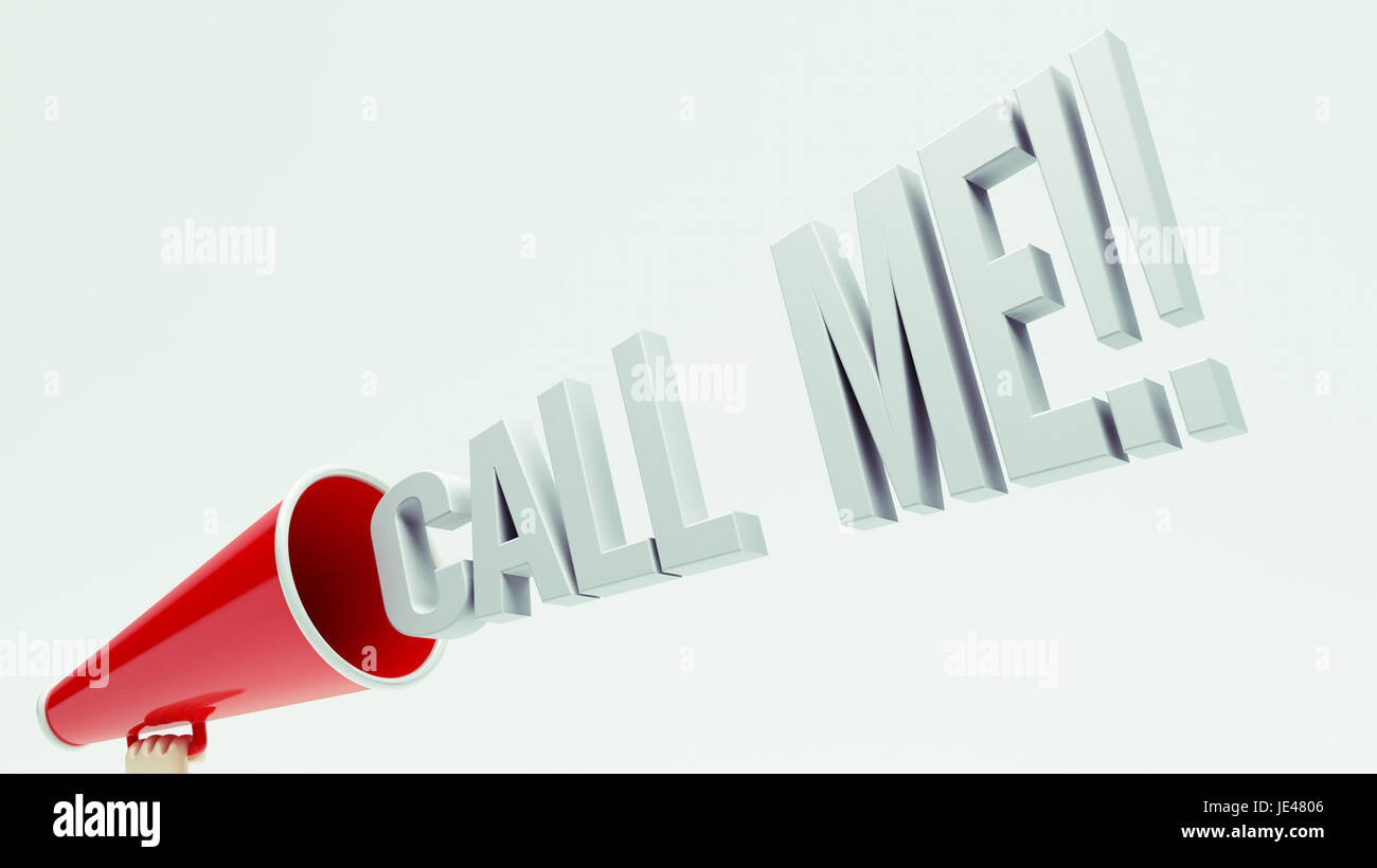 High Resolution Call me Concept Stock Photo - Alamy