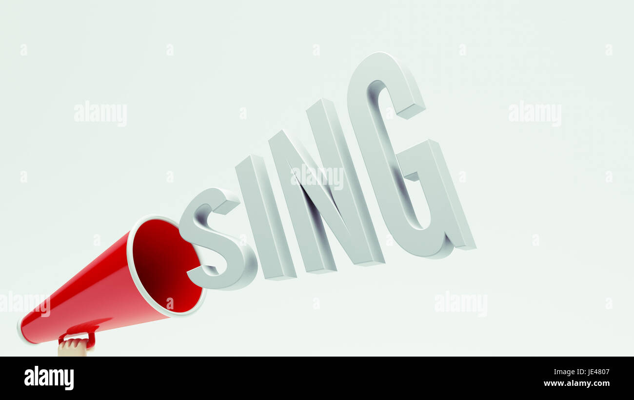 High Resolution Sing Concept Stock Photo - Alamy