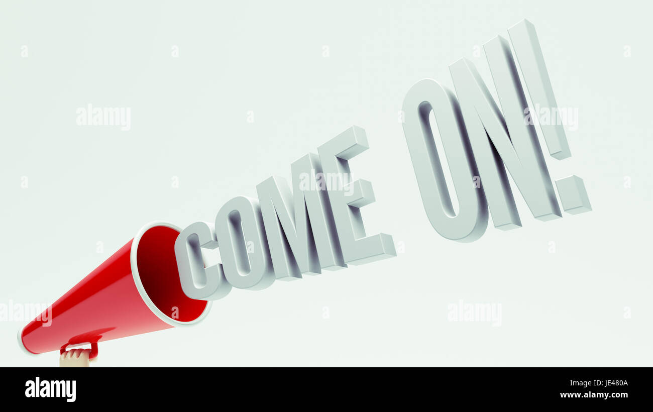 High Resolution Come on Concept Stock Photo - Alamy