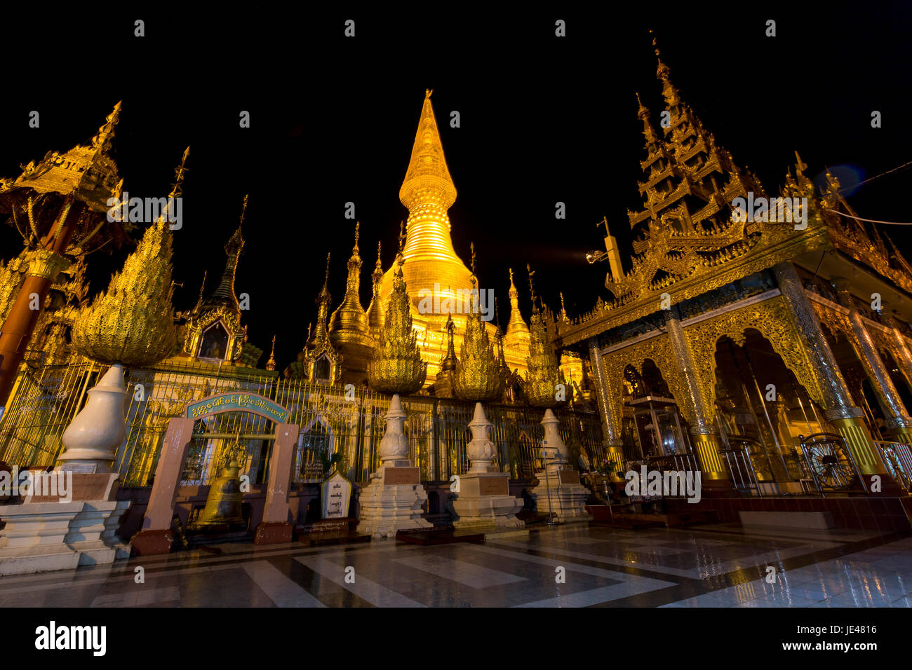 Shwe San Daw pagoda Pyay Myanmar Burma pagoda temple in Myanmar Stock ...