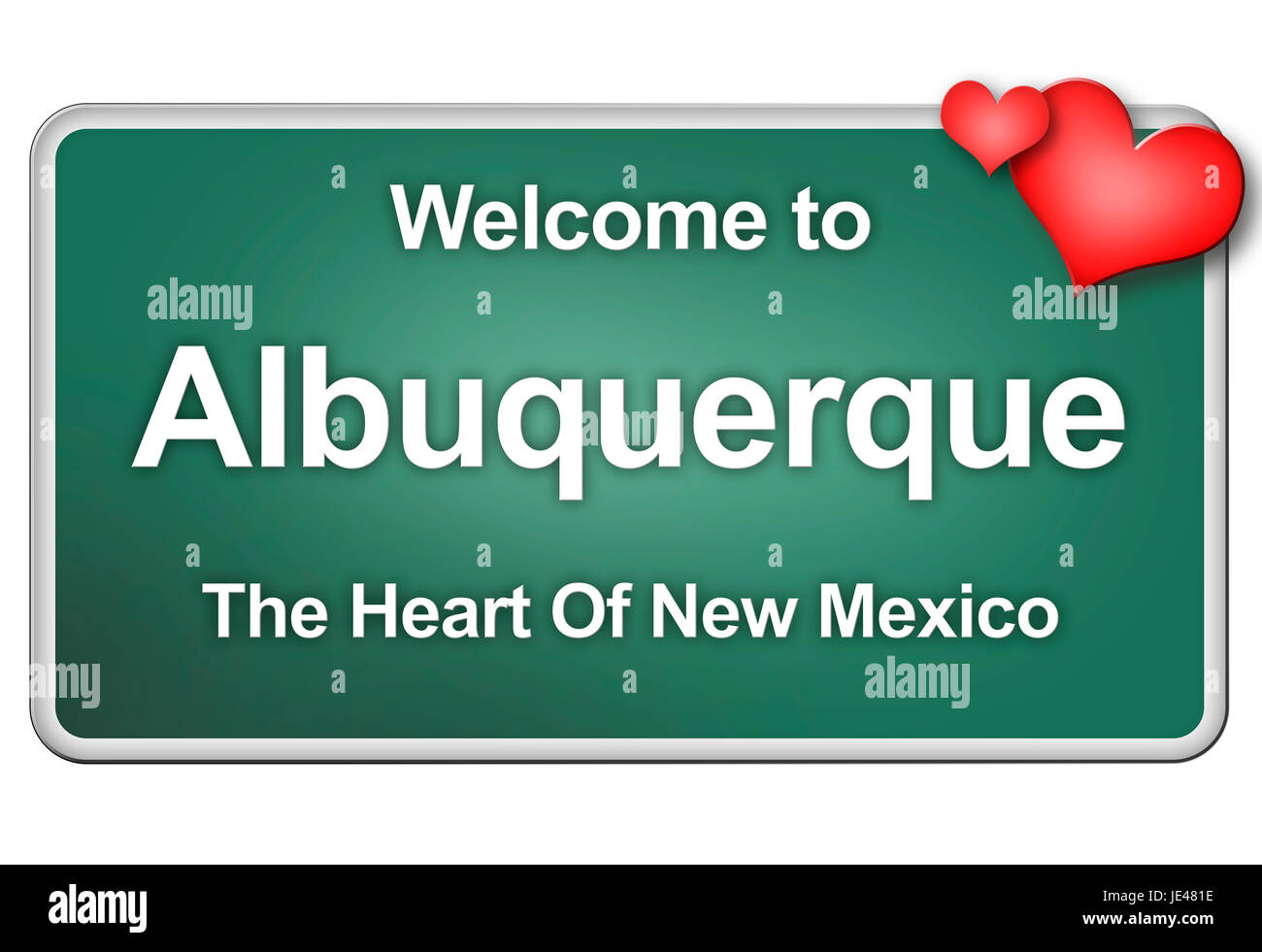 Route 66 albuquerque sign Cut Out Stock Images & Pictures - Alamy