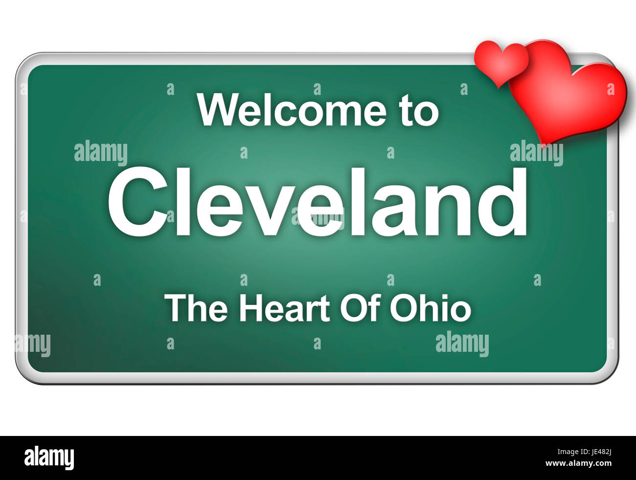 Welcome to cleveland ohio sign hi-res stock photography and images - Alamy