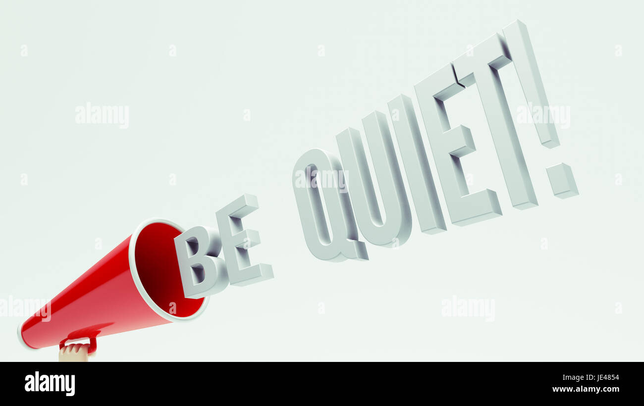 High Resolution Be quiet Concept Stock Photo - Alamy