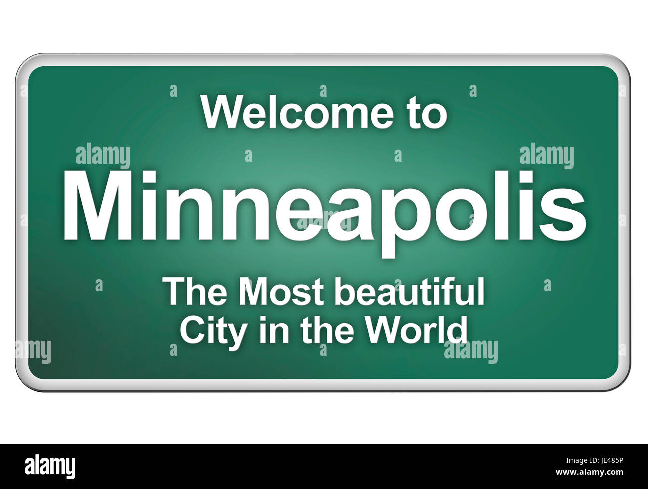 Welcome to minnesota sign Cut Out Stock Images & Pictures - Alamy