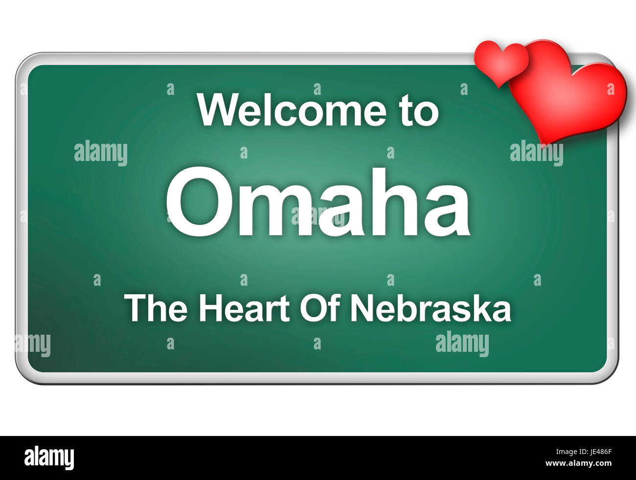 Nebraska state welcome sign hi-res stock photography and images - Alamy