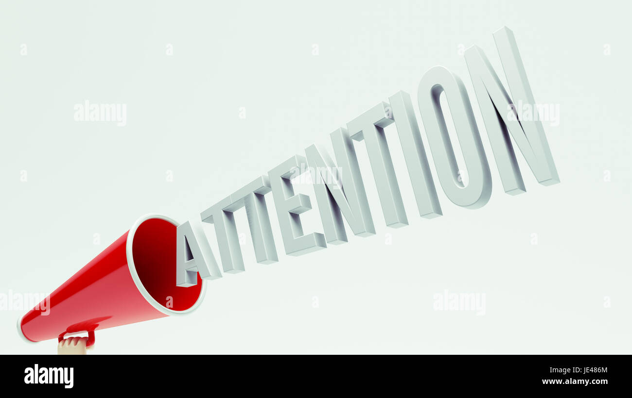 High Resolution Attention Concept Stock Photo - Alamy
