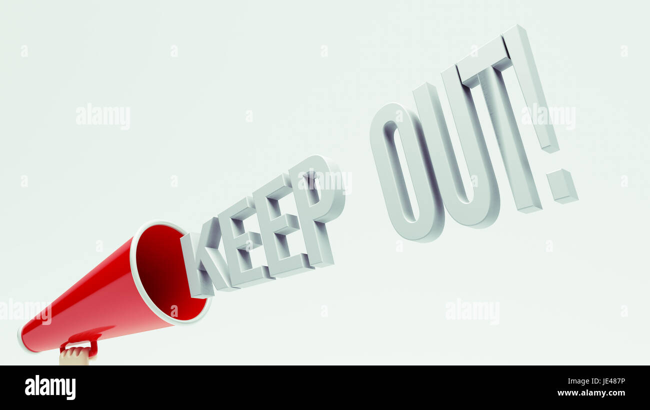 High Resolution Keep out Concept Stock Photo - Alamy