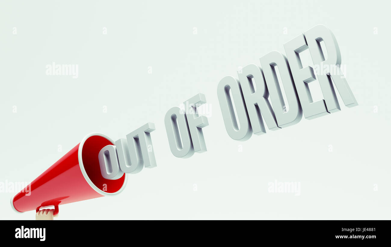 High Resolution Out of Order Concept Stock Photo - Alamy