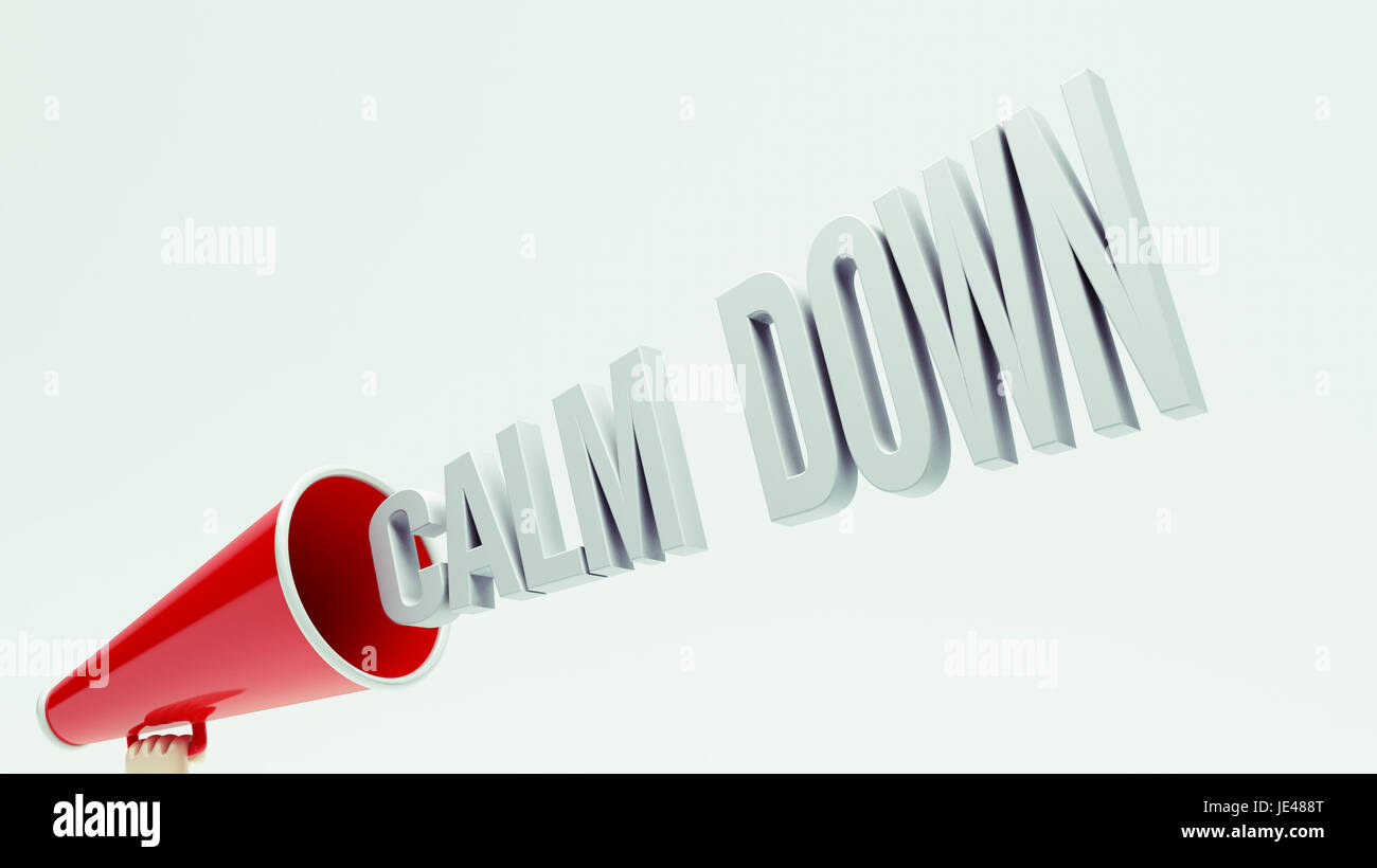 High Resolution Calm Down Concept Stock Photo - Alamy