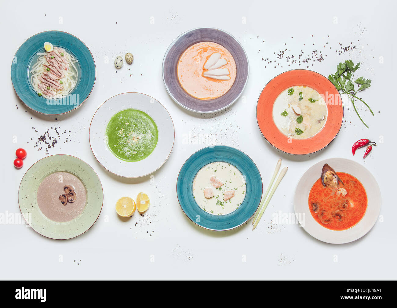 Different kinds of soup hi-res stock photography and images - Alamy