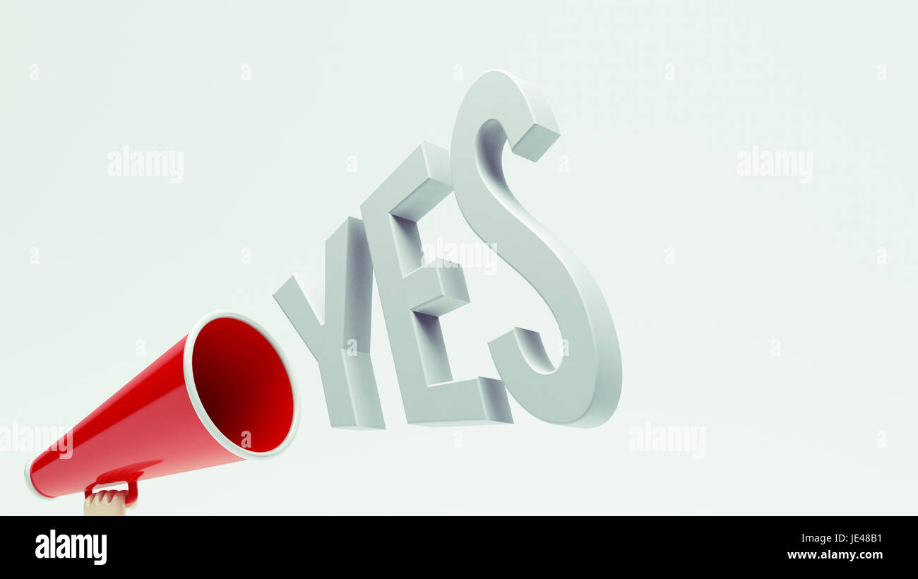 High Resolution Yes Concept Stock Photo - Alamy
