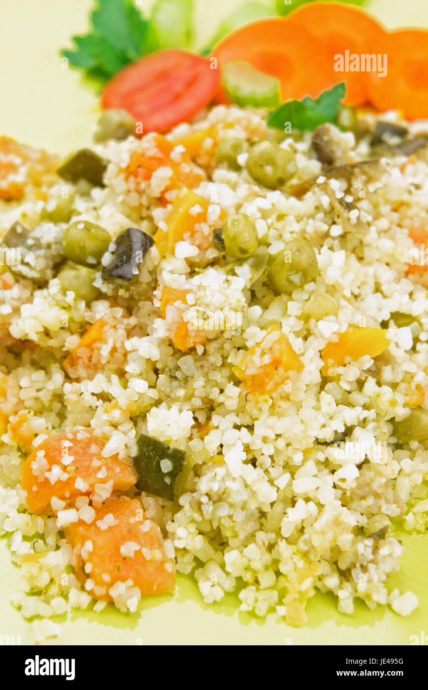 Vegetarian couscous closeup Stock Photo - Alamy