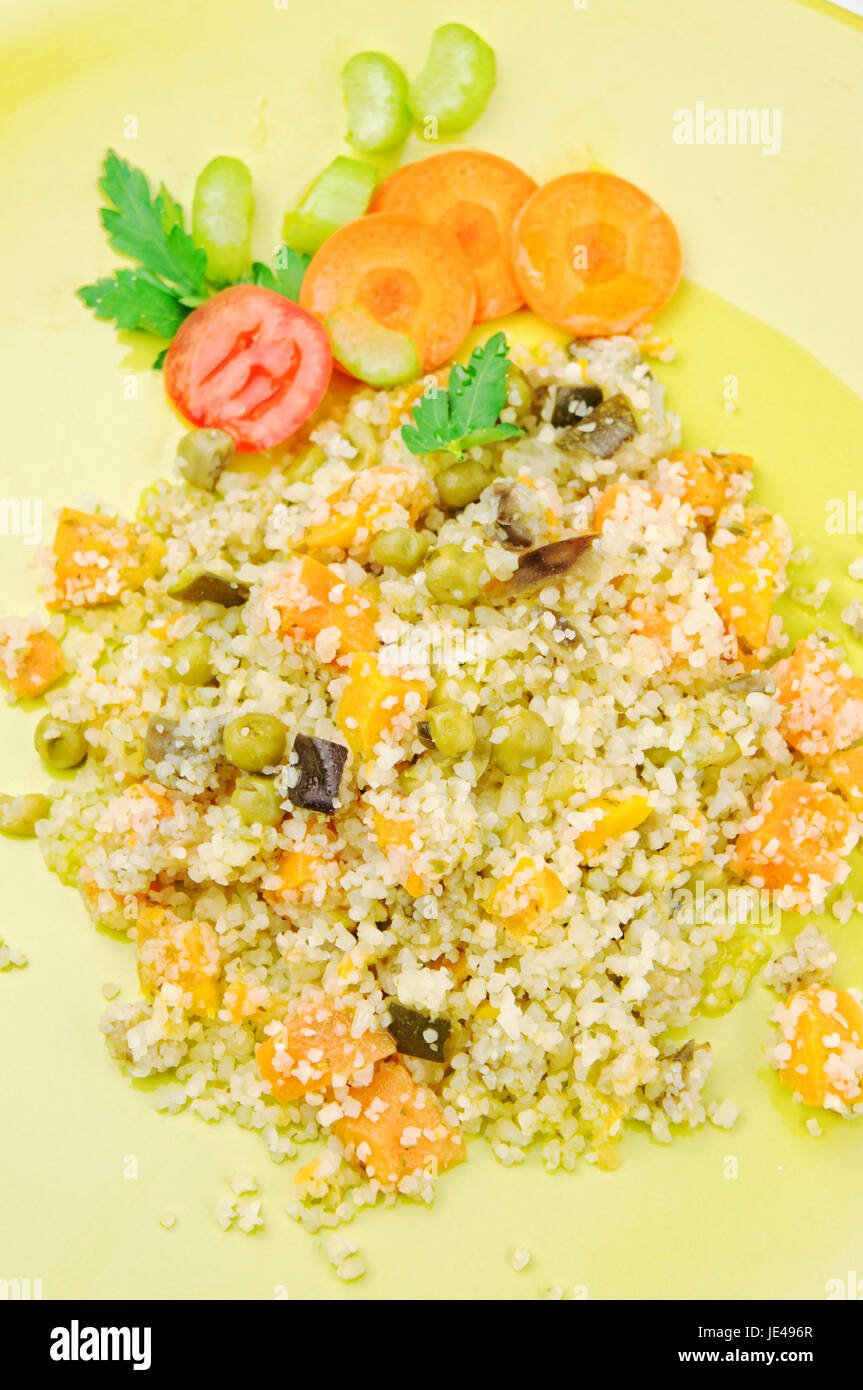 Vegetarian couscous closeup Stock Photo - Alamy