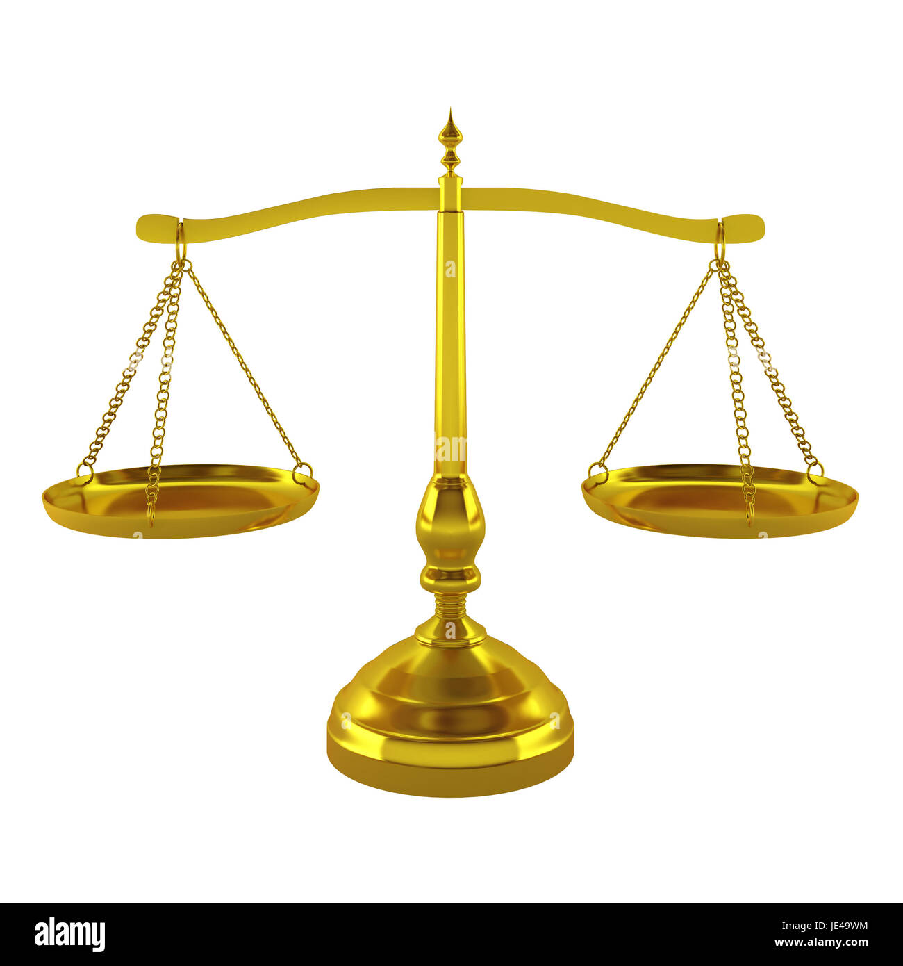 3d render of golden scales on white Stock Photo - Alamy