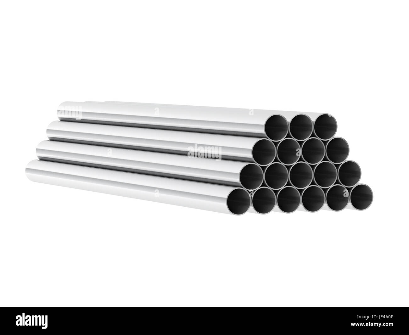 3d render metal tubes hi-res stock photography and images - Alamy