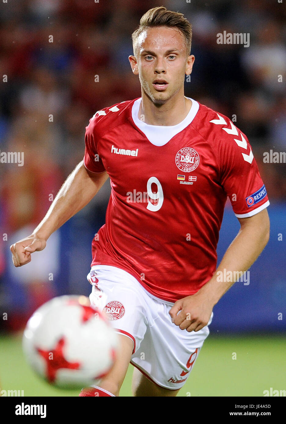 Marcus Ingvartsen during the UEFA European Under-21 match between ...