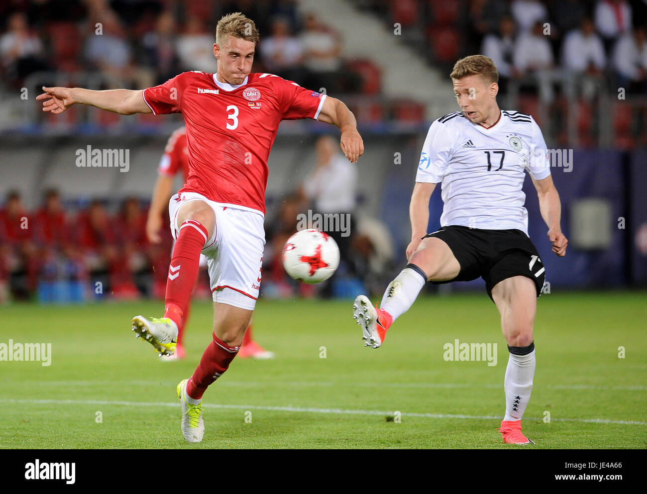 Andreas Maxso, Mitchell Weiser during the UEFA European Under-21 match ...
