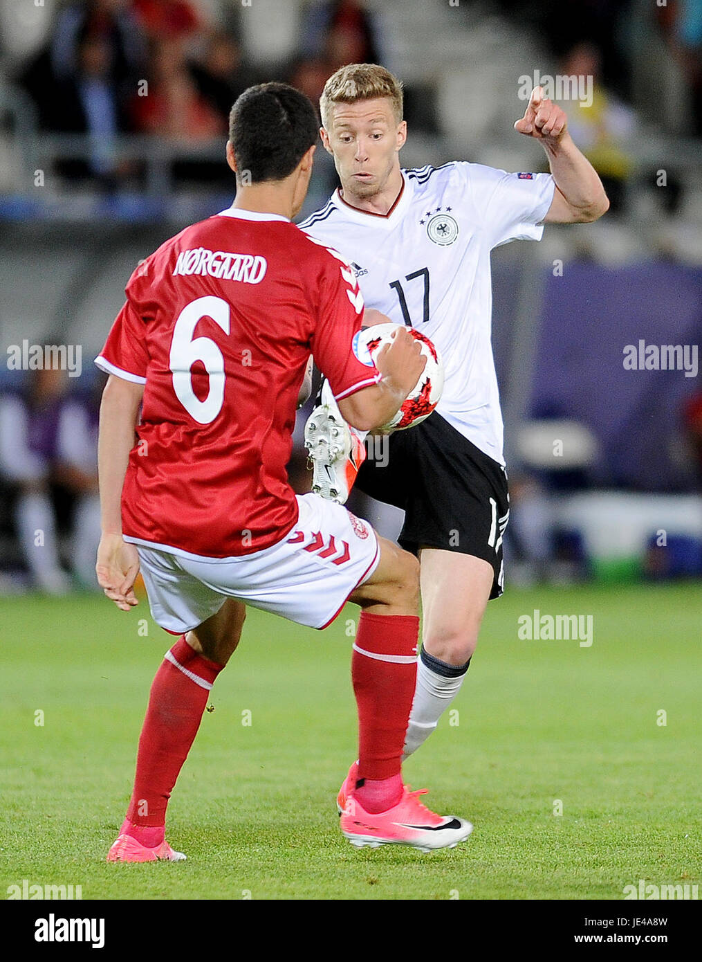 Christian Norgaard, Mitchell Weiser during the UEFA European Under-21 ...