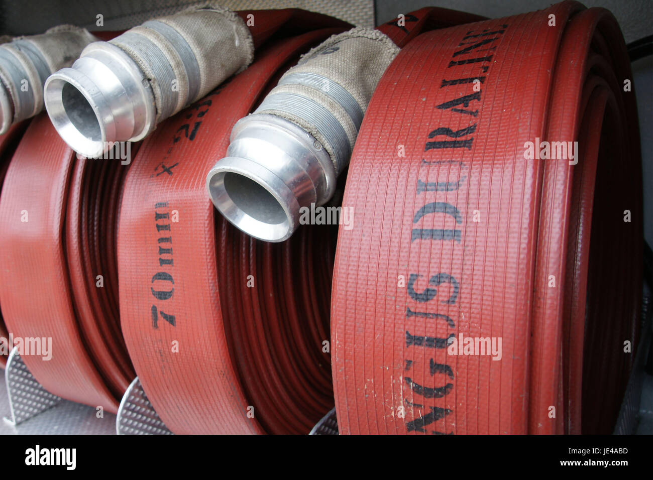 Fire hose couplings hi-res stock photography and images - Alamy