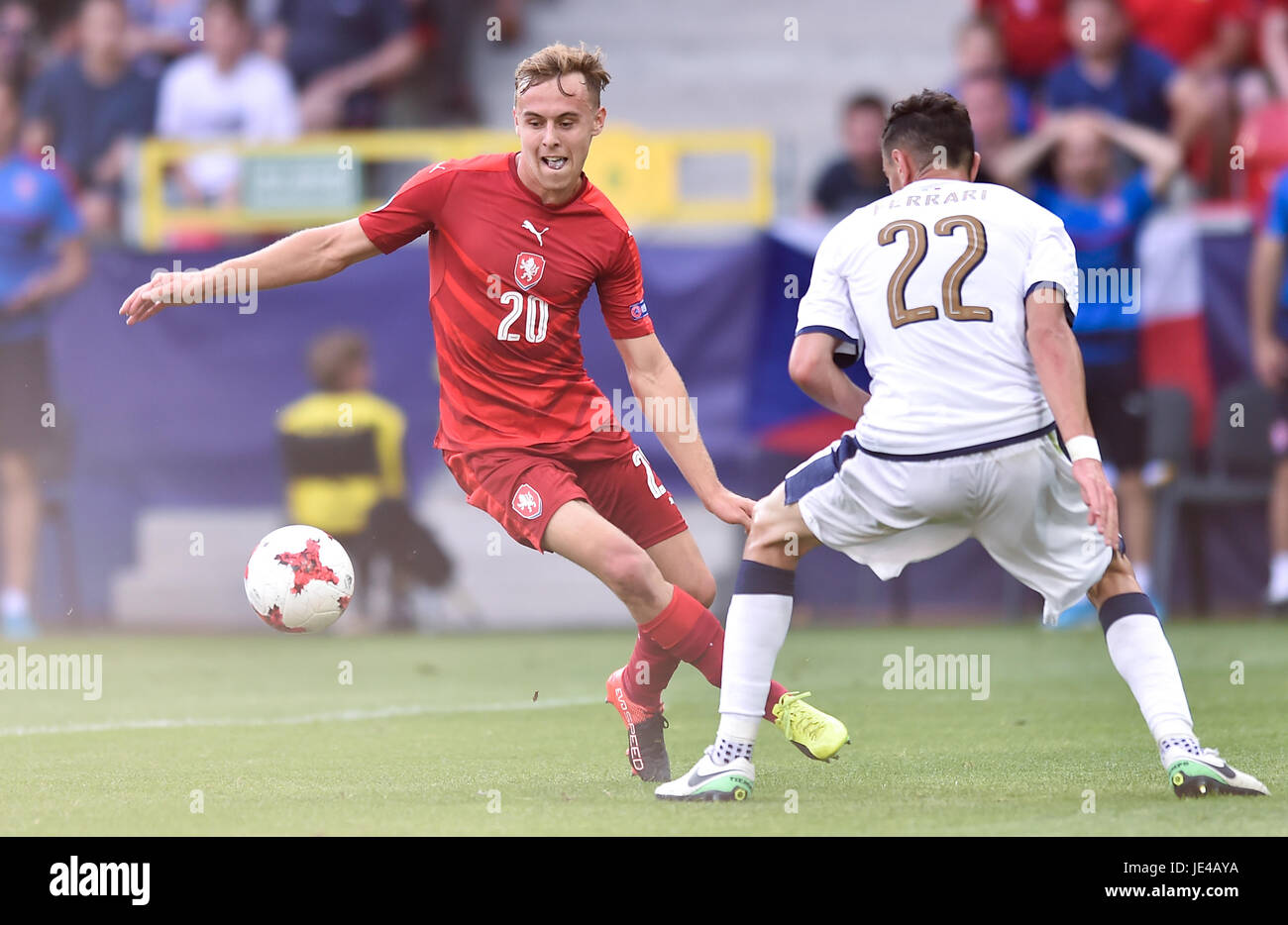 Martin Hasek during the UEFA European Under-21 match between Czech ...