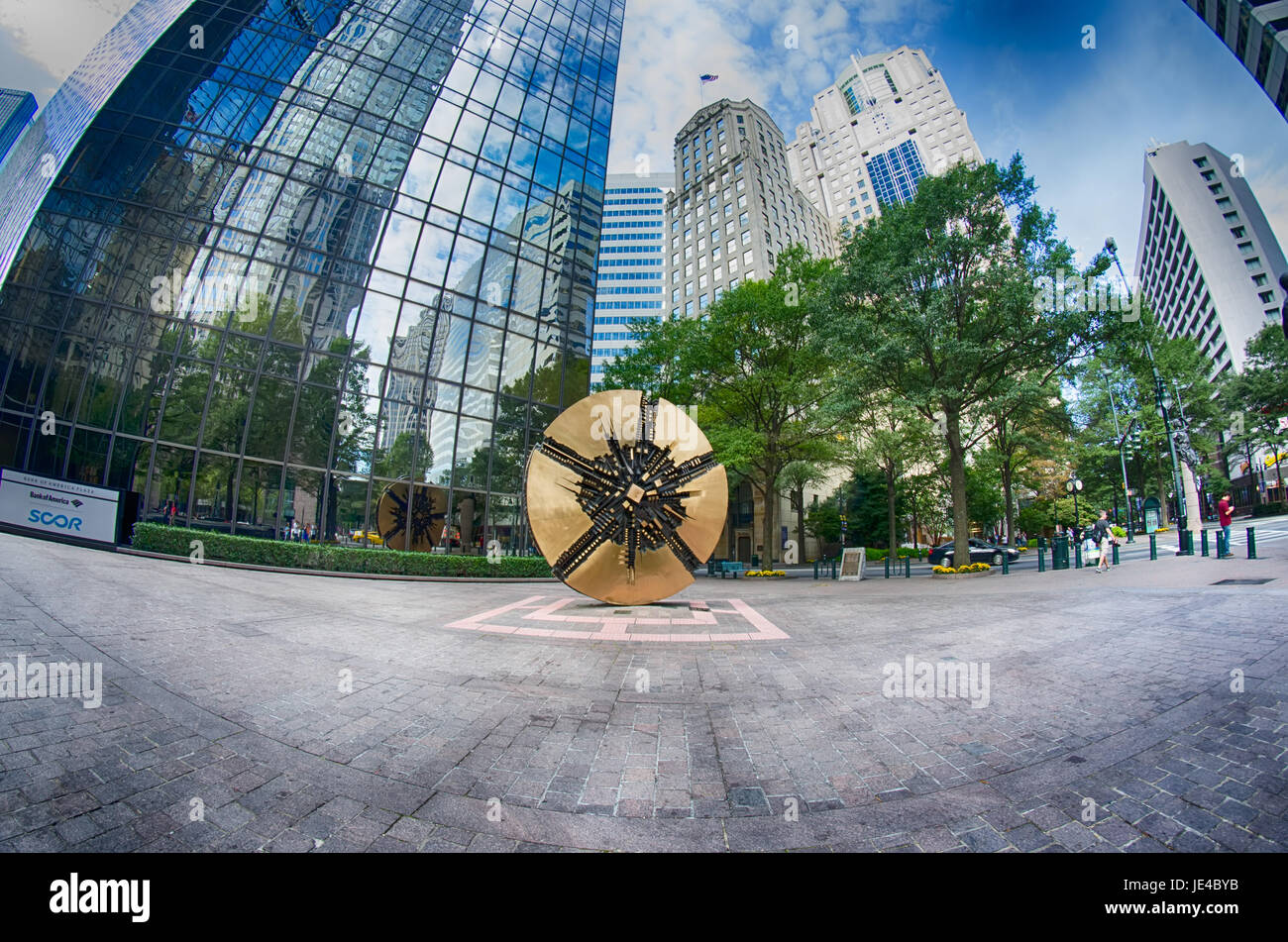 Financial skyscraper buildings in Charlotte North Carolina USA Stock ...