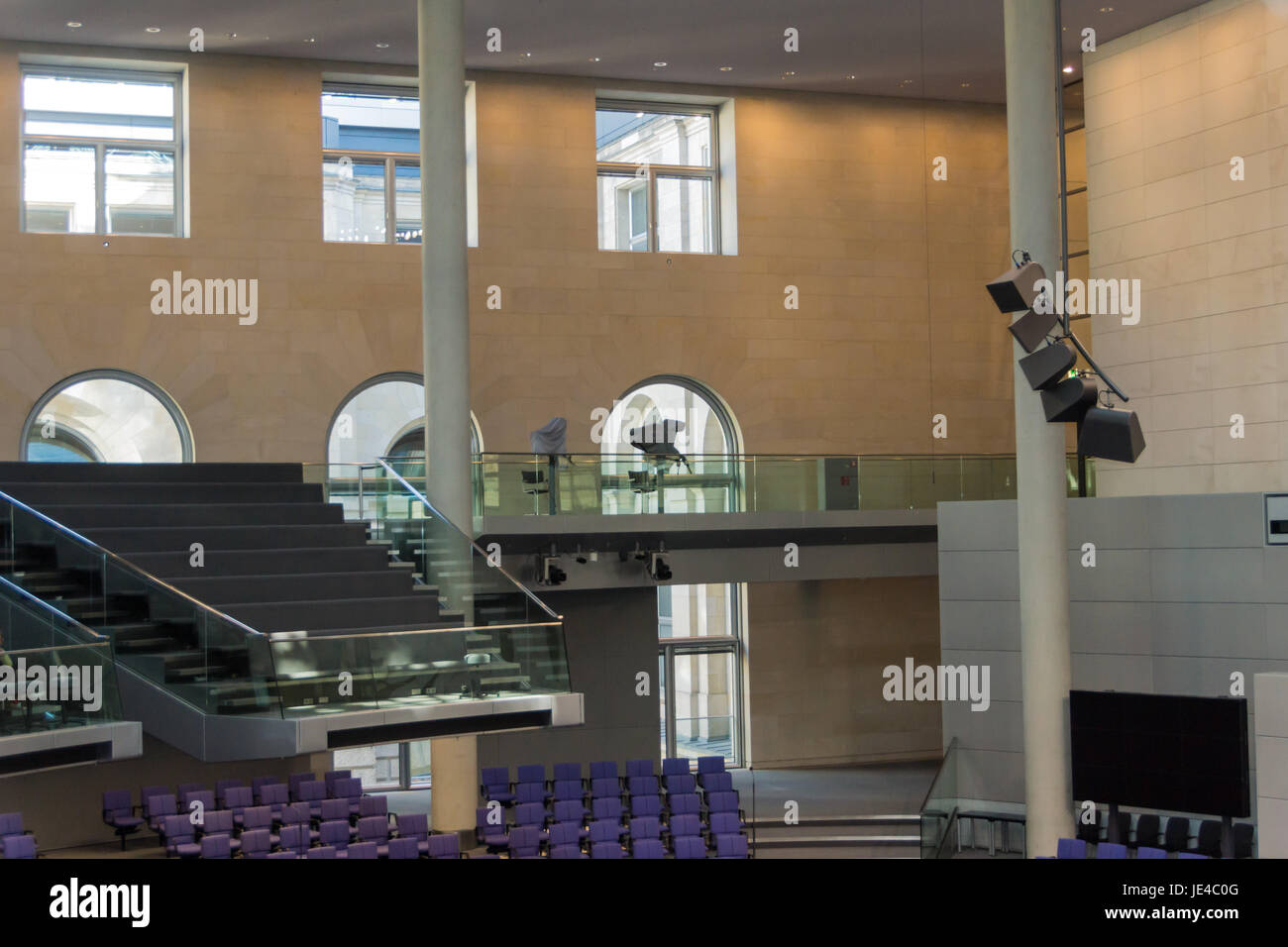 The Reichstag in Berlin with the German Bundestag and the famous glass ...