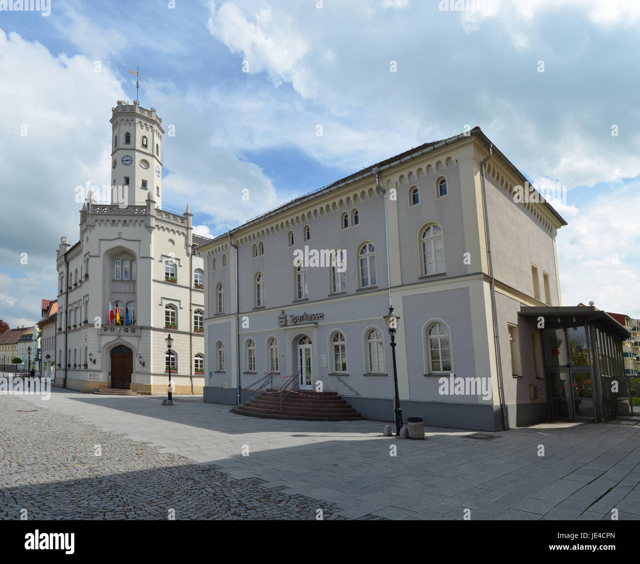 Meuselwitz town hall Stock Photo - Alamy