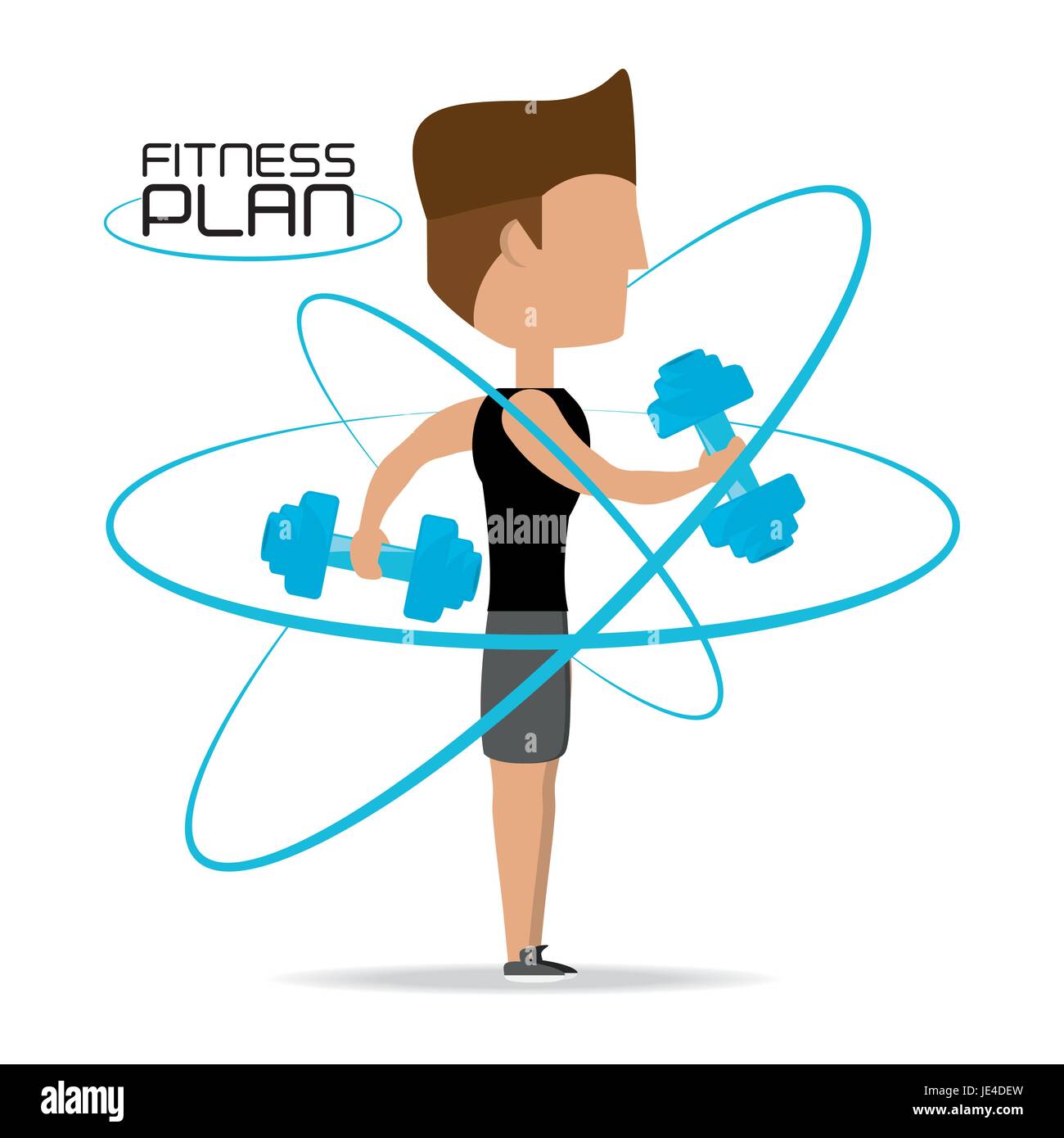 person do exercise to healthy lifestyle vector illustration Stock ...