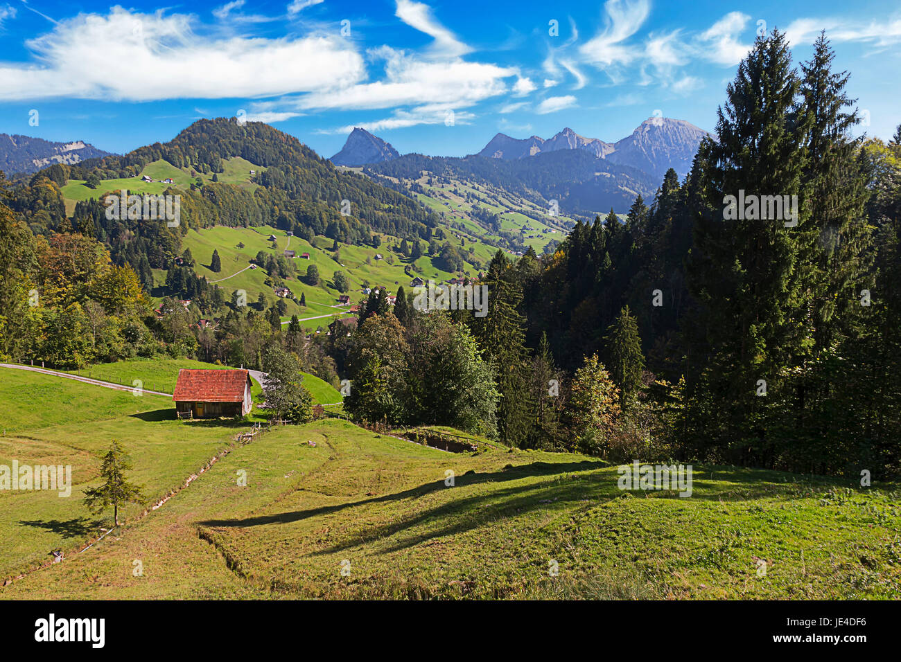 viev from satteleggpass Stock Photo - Alamy