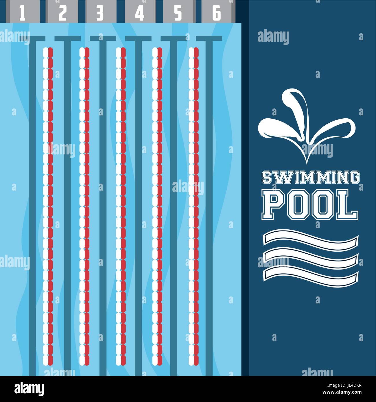 swimming pool sport game to competition vector illustration Stock ...