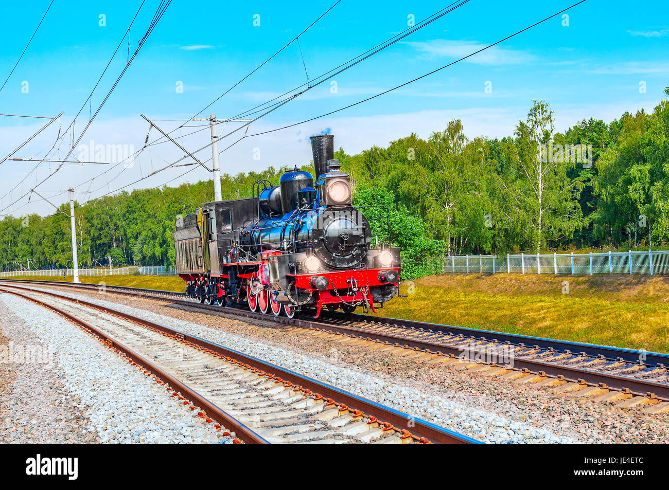 Vintage steam train moves hi-res stock photography and images - Alamy