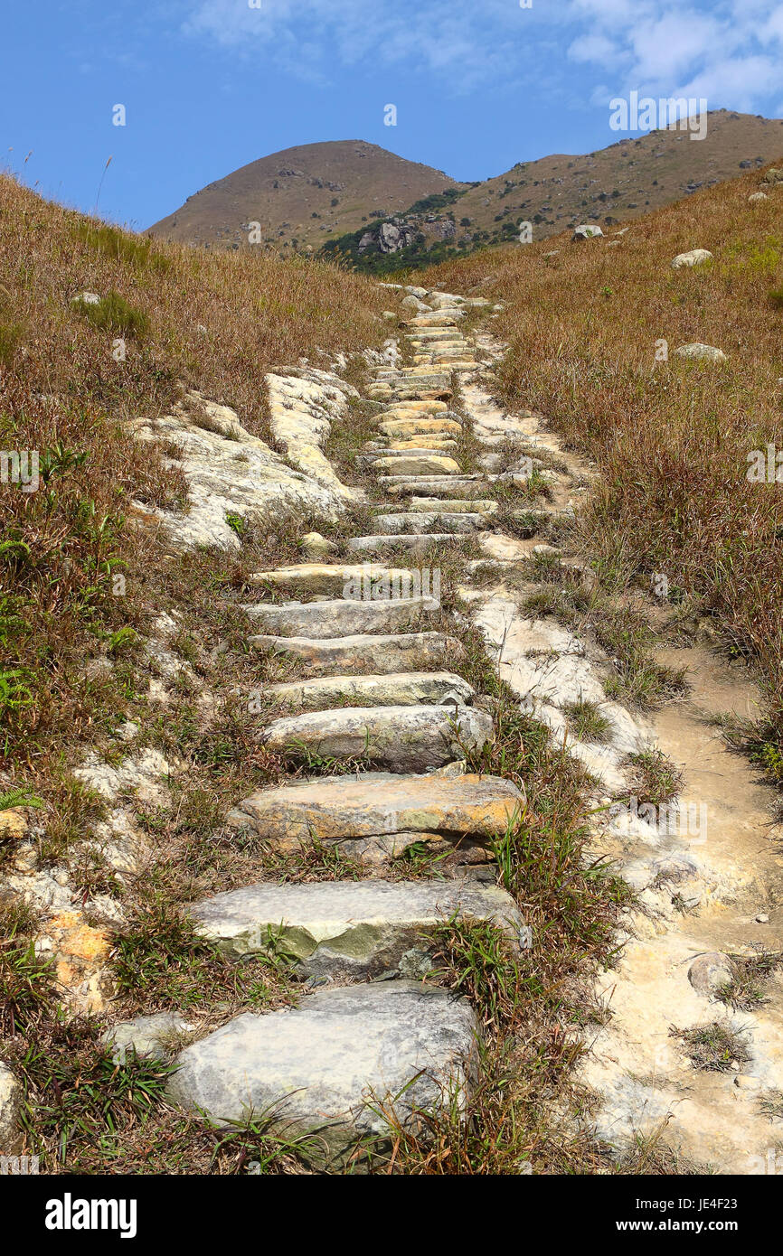 Stone path in the mountains Stock Photo - Alamy