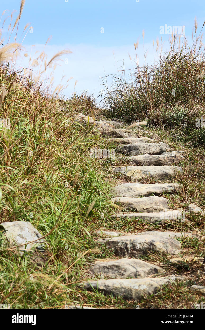Stone path in the mountains Stock Photo - Alamy