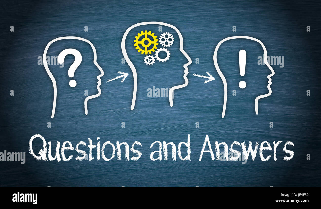 Questions and answers q a with people hi-res stock photography and ...