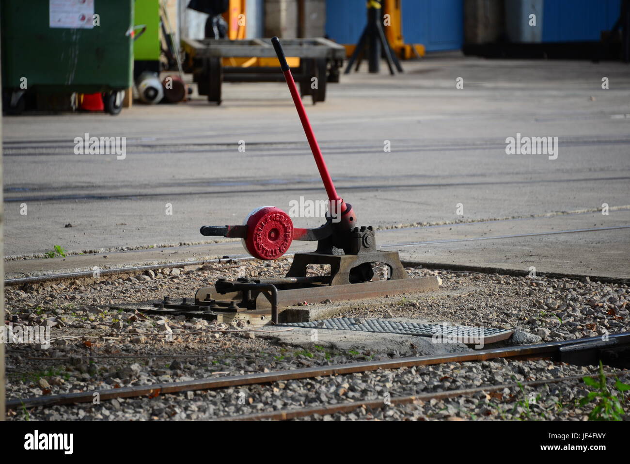 Railroad track switch and horizon hi-res stock photography and images ...