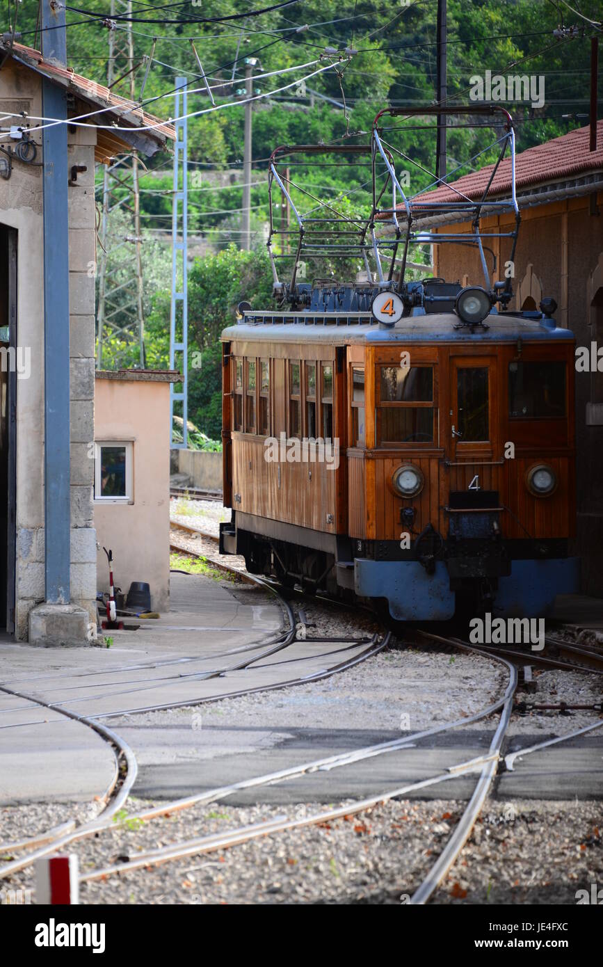 the railway from soller,majorca - balearic islands,spain Stock Photo ...