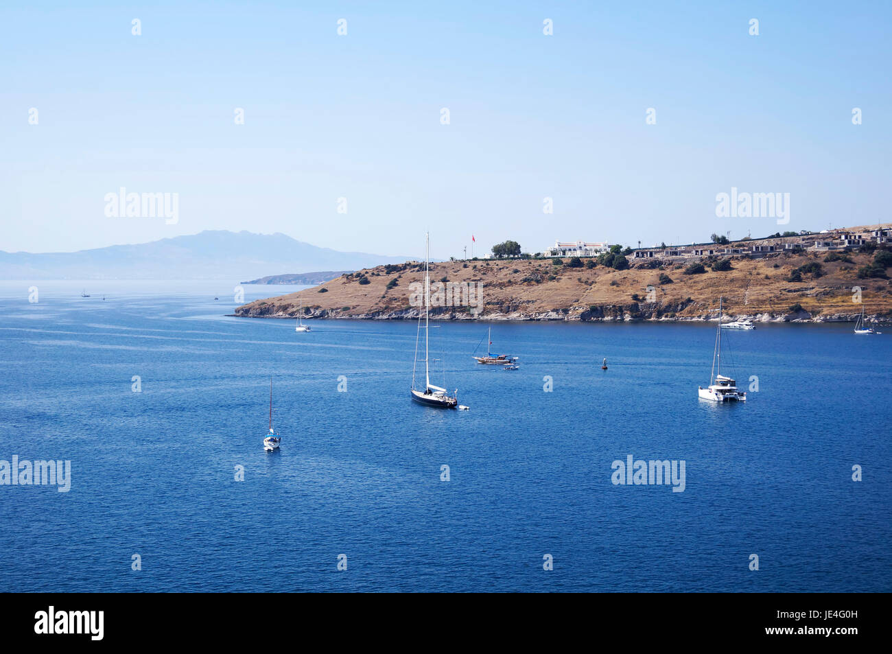 Landscape of beautiful sea near city of Bodrum, Turkey Stock Photo - Alamy