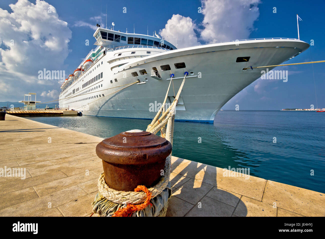 Cruise ship on dock in Zadar, Dalmatia, Croatia Stock Photo - Alamy