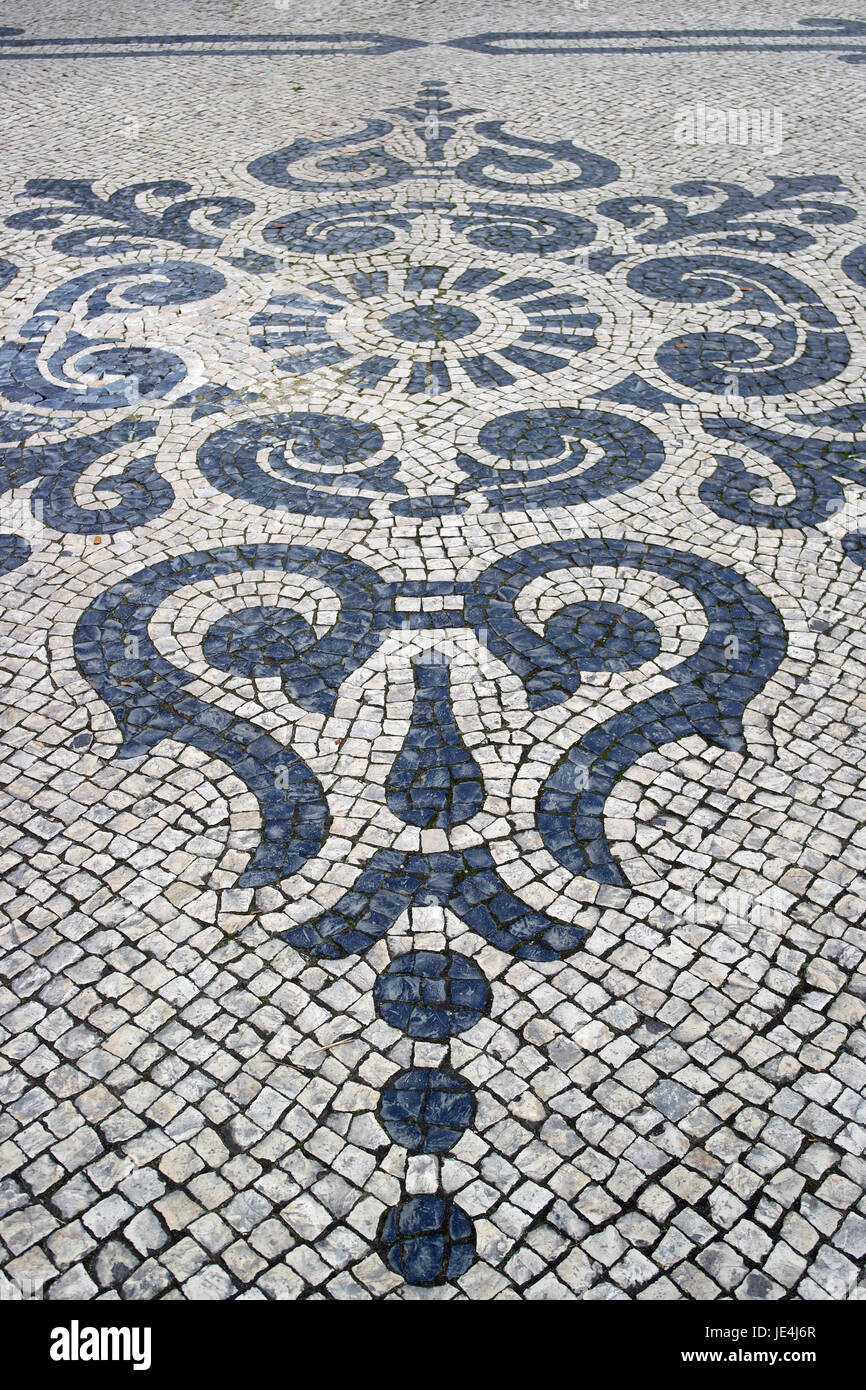 Portuguese pavement, calcada portuguesa Stock Photo - Alamy